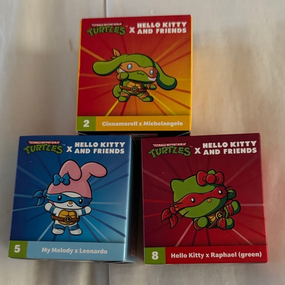 Hello Kitty | Toys | Mcdonalds Hello Kitty X Tmnt Friends 2 5 8 New ...